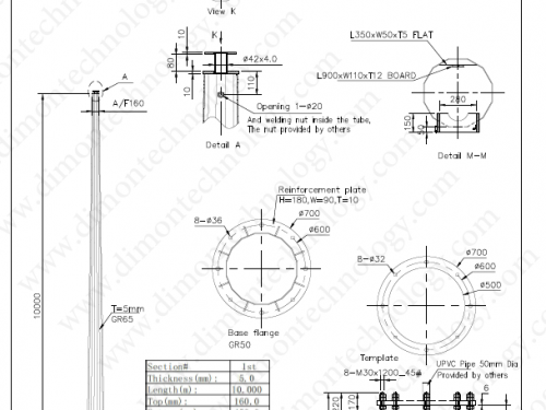 10M Lightning High Mast | Dimon Technology